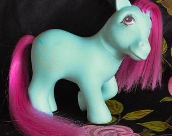 Vintage My Little Pony 'Play-Time' Blue Pink Skipping Rope - G1 - 1984 ...