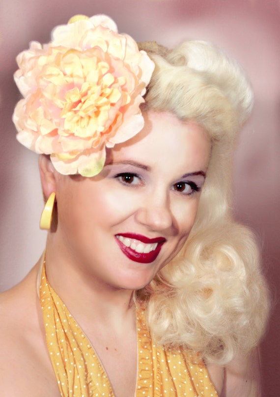 How To Make Pin Up Hair Flower at Hugo Trickett blog