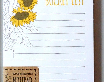 Summer Bucket List Notepad