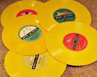 Popular items for yellow record on Etsy