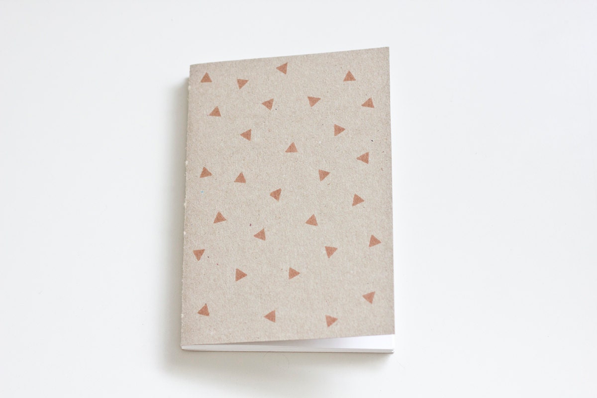 Geometric Notebook – Repurposed Eco Friendly – Brown Pattern – Etsy finds