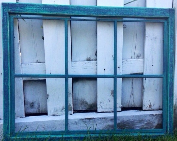 Upcycled Rustic Window Pane Old Window Wedding by JunkyardJems