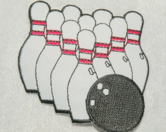 Bowling embroidery | Etsy