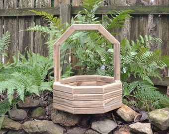 Rustic Planter, Hand Crafted, Pressure Treated Lumber, Garden Decor ...