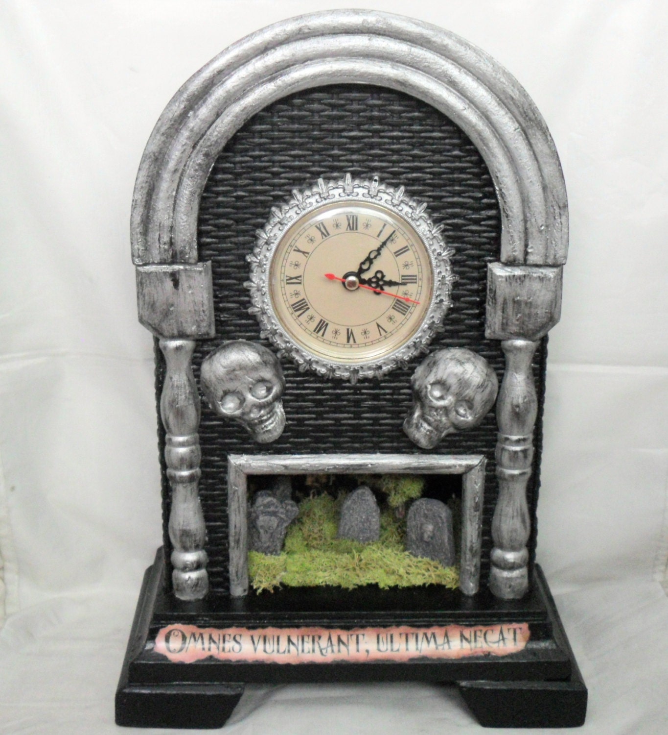 Gothic Clock Gothic Home Decor Memento Mori Clock