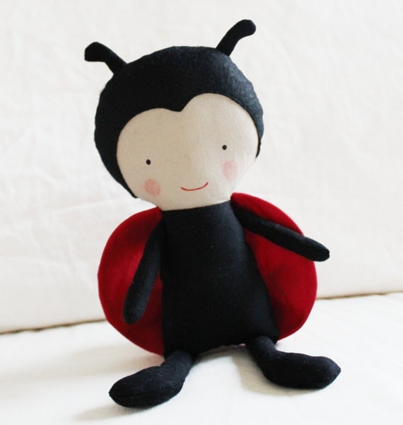 Ladybug Cloth Doll Sewing Pattern PDF Softie Toy Plushie