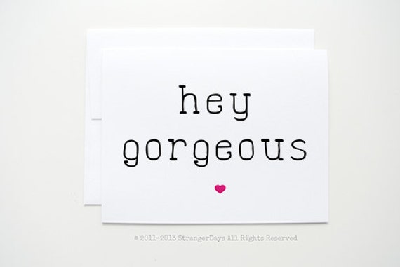 Thinking of you Card Hey Gorgeous Handmade Blank