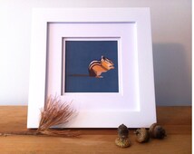 Popular items for chipmunk art on Etsy