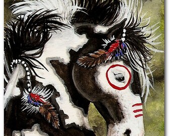 Popular items for pinto horse art on Etsy