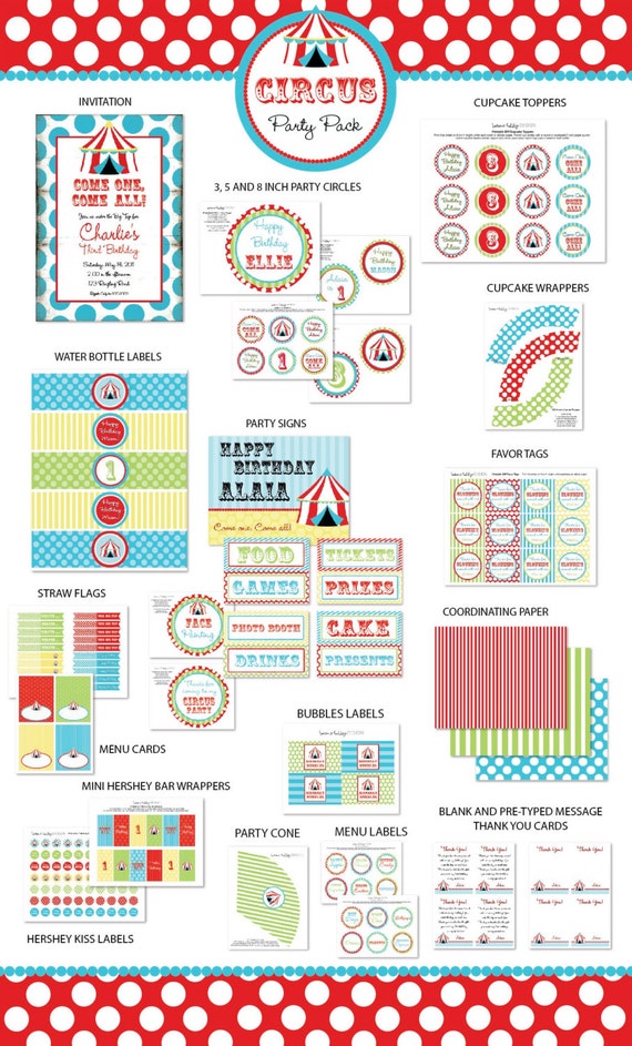 Circus Birthday Carnival Birthday Circus Birthday Party