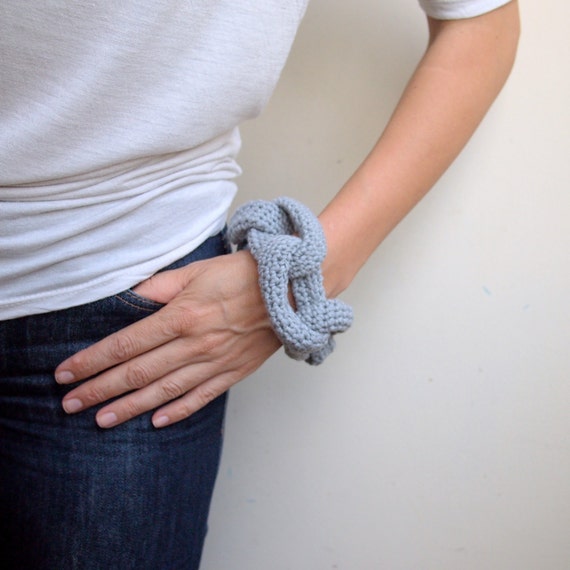 Crochet PATTERN link chain statement necklace scarf cowl