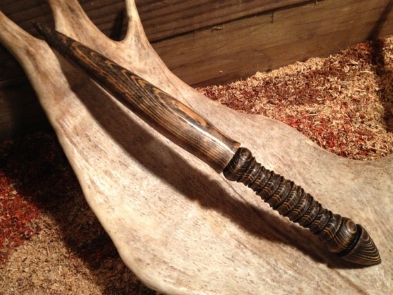 Premier Antiqued Hand-turned Vampire Stake by DesignsByDerek