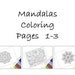 Mandalas Coloring Page Kids Arts and Crafts Printable Page