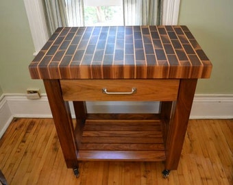 Popular items for butcher block cart on Etsy
