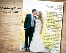 Popular items for wedding vow canvas on Etsy