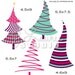 Digital Clipart-Whimsical Holiday Trees-Holiday