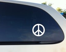Unique peace sign car decal related items | Etsy