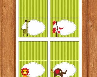 Jungle table tents | Etsy