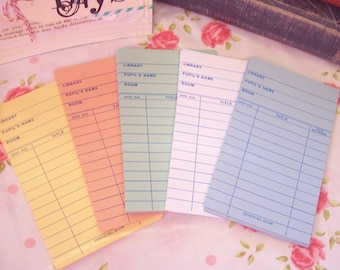 Popular items for library index card on Etsy