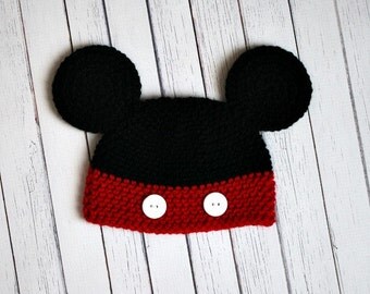 Mickey Mouse Hat -- 0-3 Months -- Ready to ship