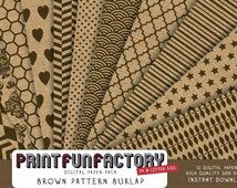 Unique burlap digital paper related items | Etsy