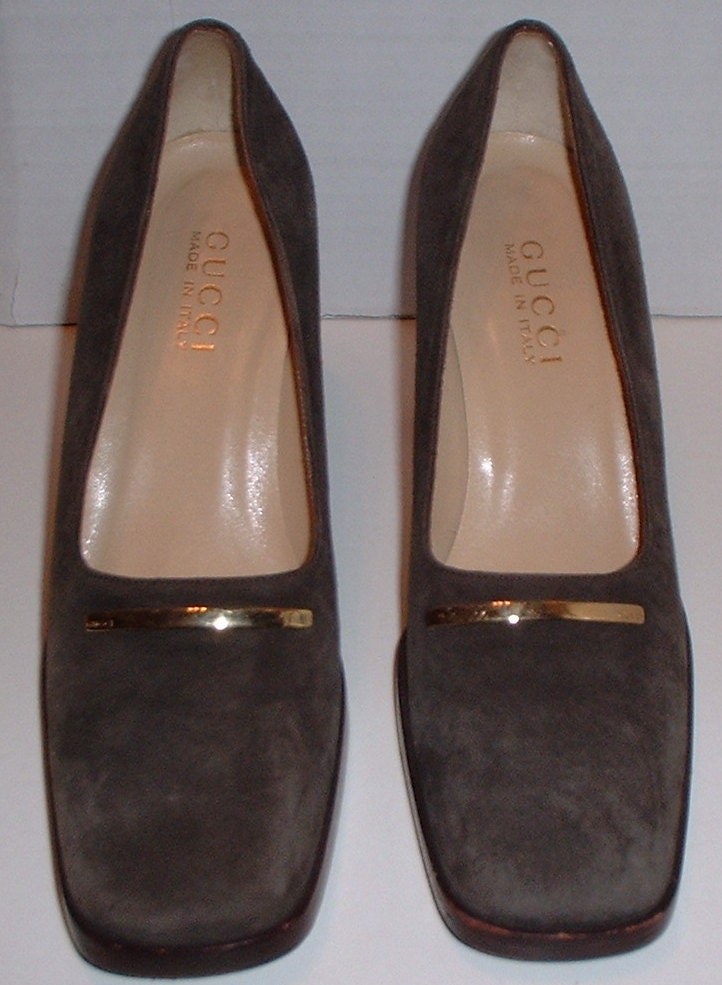 Vintage GUCCI Brown Suede Heels – Haute Juice