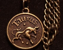 Popular items for taurus necklace on Etsy
