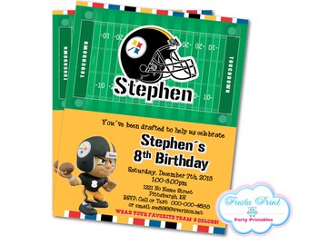 Popular items for nfl invitations on Etsy