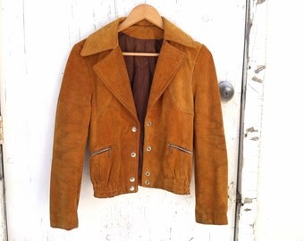 70s Suede Leather Jacket
