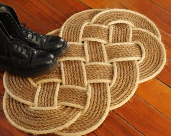 Manila rope rug | Etsy