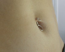 Popular items for minimal belly ring on Etsy