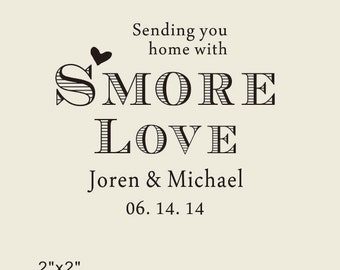 Smore rubber stamp | Etsy