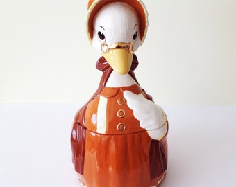 Popular items for goose cookie jar on Etsy