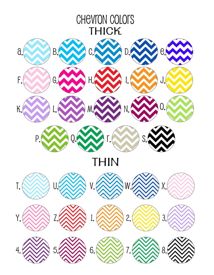 Any color you choose Polka Dot or Chevron by PurelyPersonalized