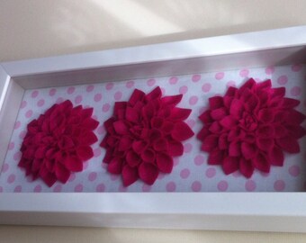 Pink shadow box | Etsy