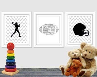 Football wall art | Etsy