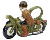 Items similar to The 'Motorcycle Dispatch Rider ' full size Teapot on Etsy