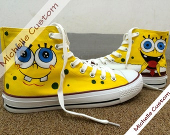 Popular items for spongebob converse on Etsy