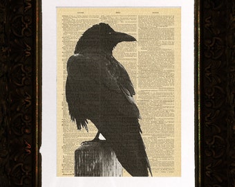 Antique raven | Etsy