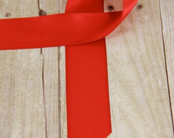 Red satin sash | Etsy