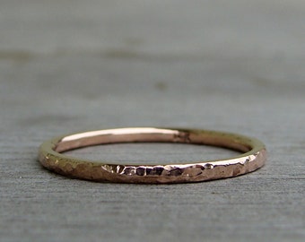 Narrow gold ring | Etsy