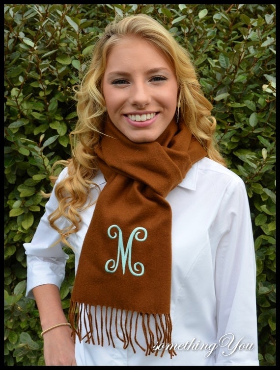 Monogrammed Scarves For Girls | semashow.com
