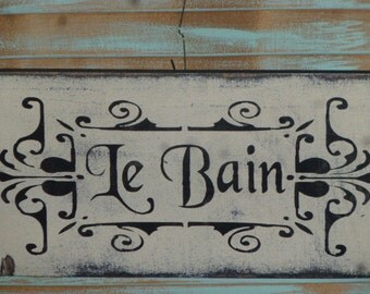 Items similar to La Toilette Bathroom Sign - 18x6 Fine Art Print on Etsy