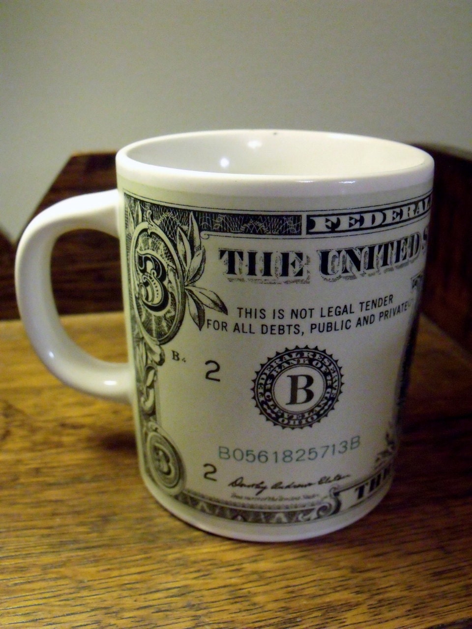 Rare Nixon three dollar bill mug 1973 New old stock