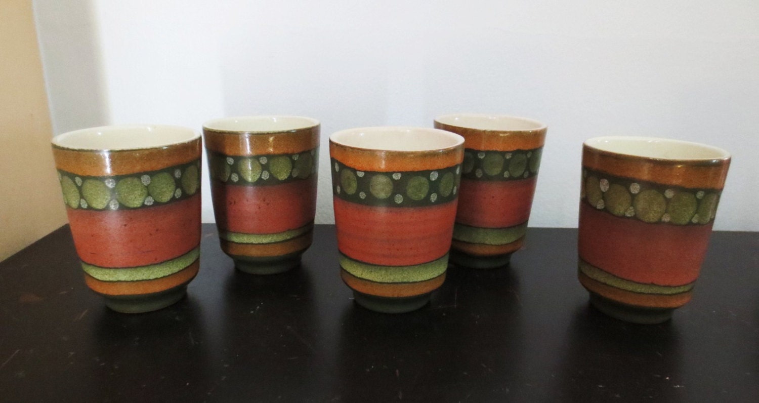 Art Pottery- Vintage small tea cups or tumblers – Haute Juice