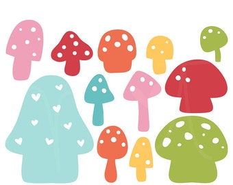 Toadstool clip art | Etsy