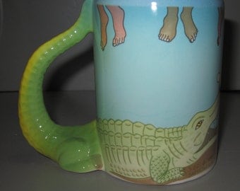 Ceramic alligator | Etsy