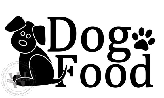 Vinyl Container Label Dog Food2 by KWintersDesigns on Etsy