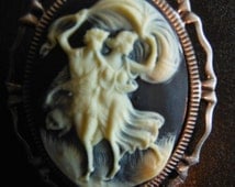 Unique cameo brooch related items | Etsy