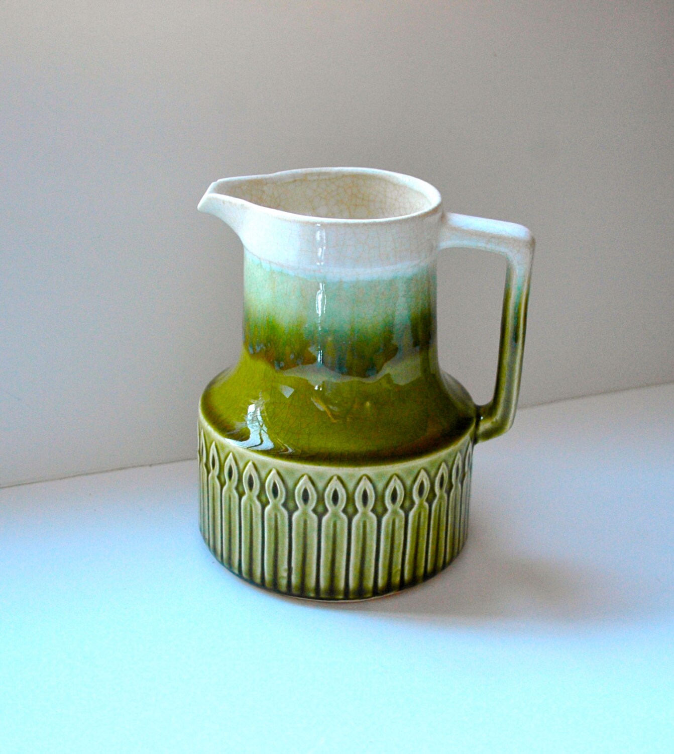 Vintage Pottery Pitcher – Kitchen Serveware Housewares Storage – Haute ...